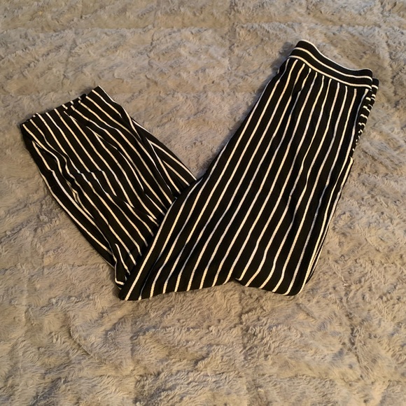 Mind Code | Pants & Jumpsuits | Mind Code Black And White Stripped ...
